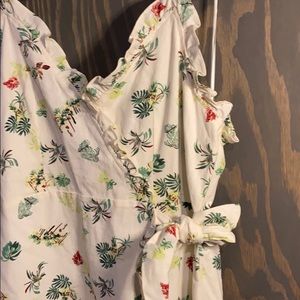 Gilli | Dresses | Gilli Tropical Print Faux Tie Front Wrap Dress Nwt ...